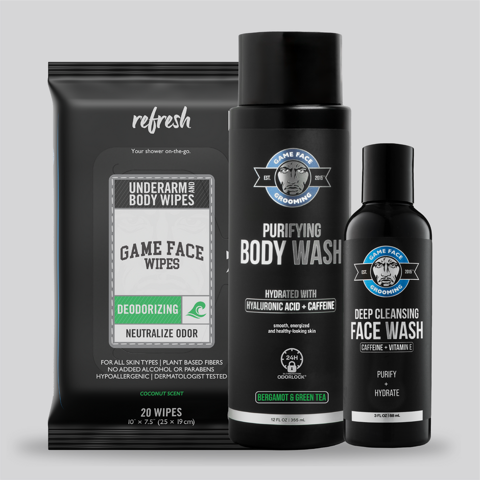 Game Face Grooming | Wipes + Skincare