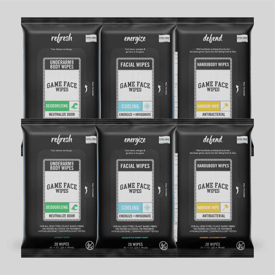 Game Face Grooming | Wipes + Skincare
